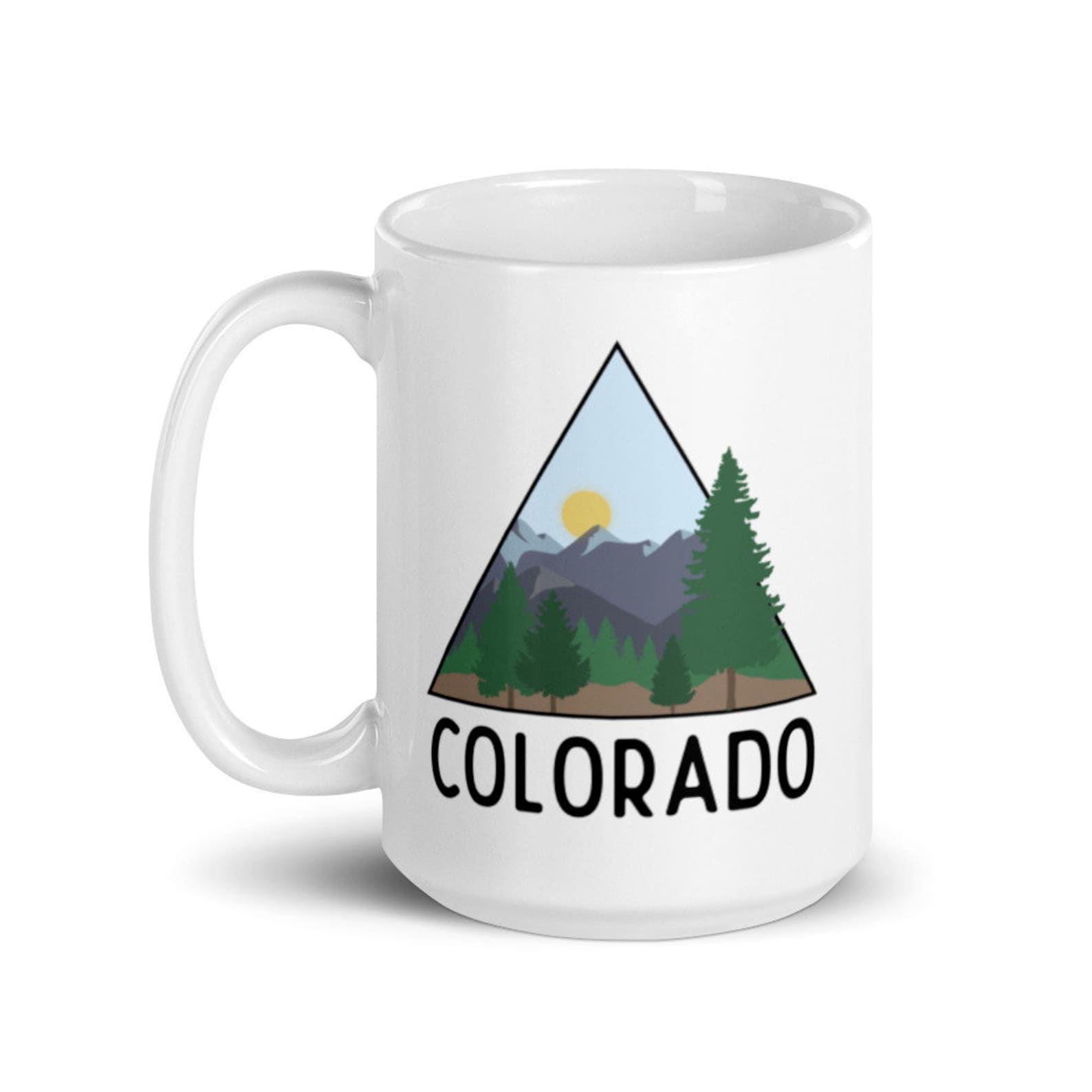 Colorado Mug State of Colorado Mountain Mug Rocky Mountain - Etsy
