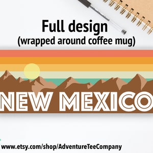 Retro New Mexico Coffee Mug | Perfect New Mexico Gift or New Mexico ...