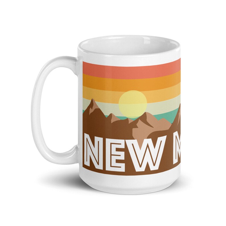 Retro New Mexico Coffee Mug Perfect New Mexico Gift or New Mexico ...
