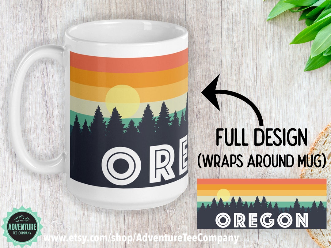 Retro Oregon Coffee Mug | Perfect Oregon Gift or Oregon Souvenir ...