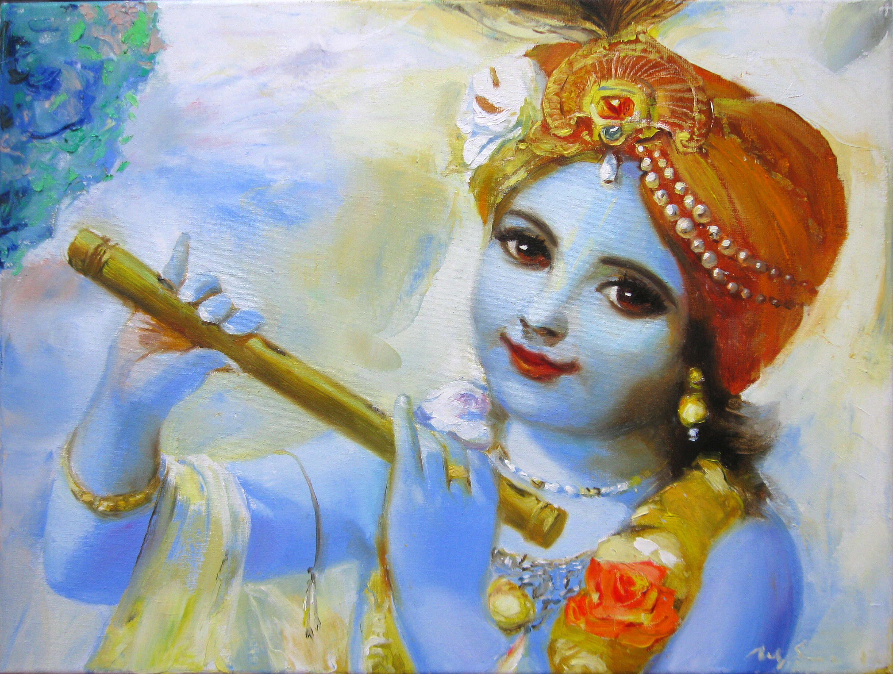 Painting Hare Krishna | Prabhupada Custom Portrait | Order Oil Painting ...