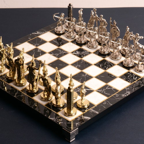 Metal Collectible Chess Set - Etsy
