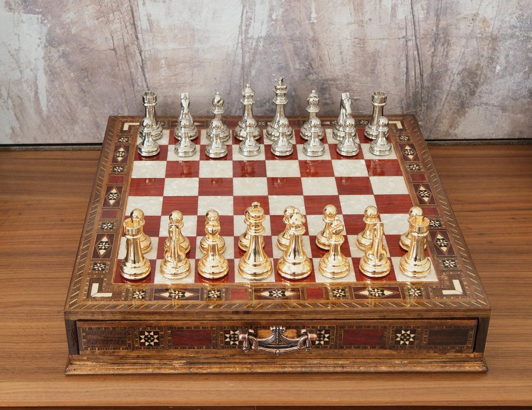 Graduation Gift for Son, Personalized Handmade Chess Set, Gift for Her ...