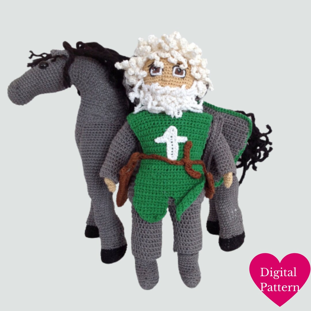 Medieval Knight Santa, CROCHET PATTERN, Santa Doll and Knight Play Set ...