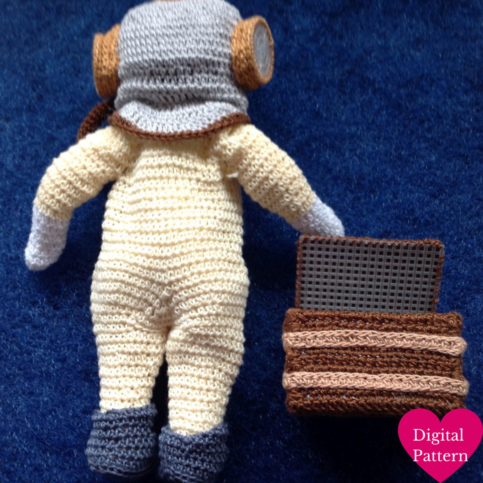 Amigurumi Doll Deep Sea Diver Outfit Crochet PATTERN, Nautical Deep ...