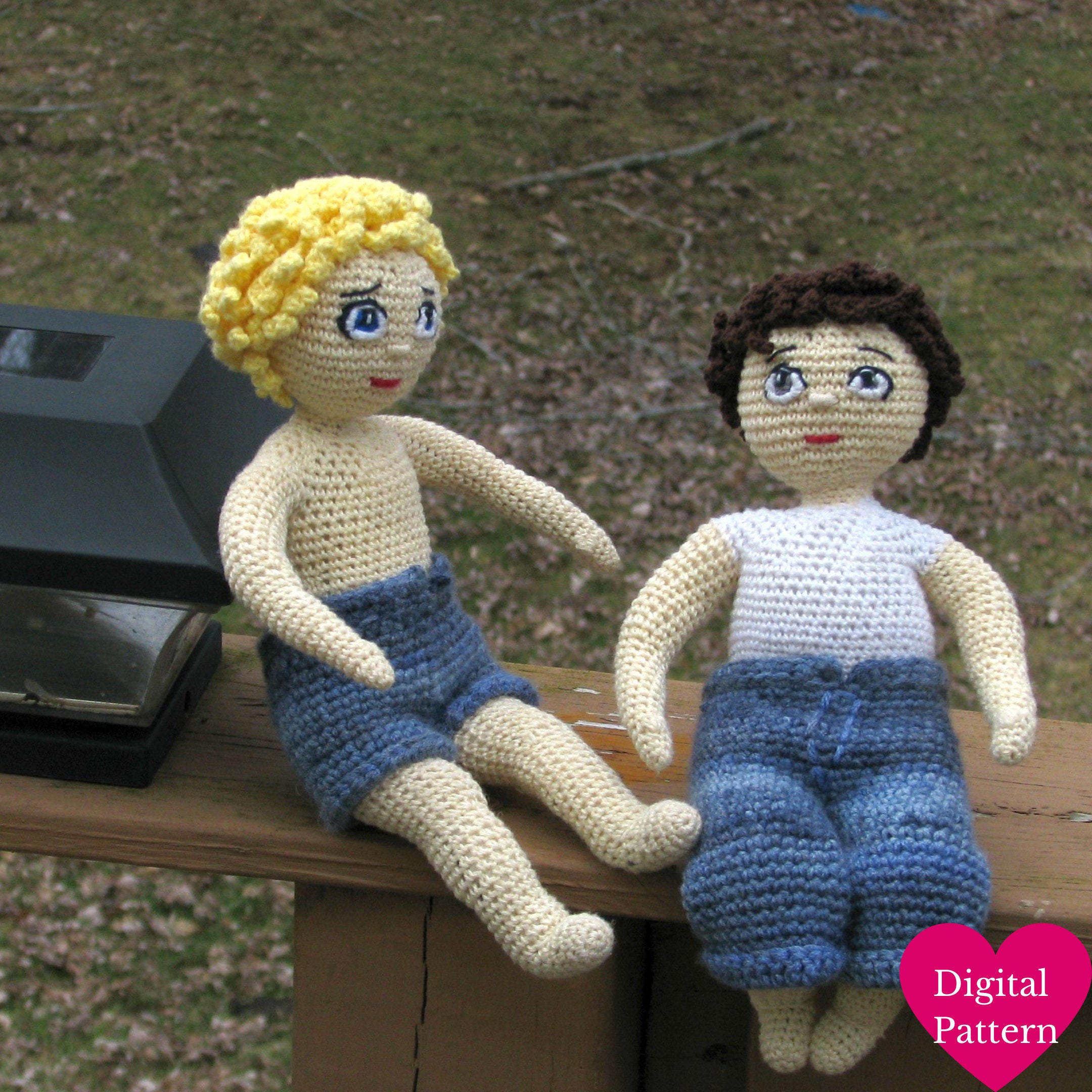 Amigurumi Wired Boy Doll Crochet PATTERN, Dress up Handmade Boy Doll ...