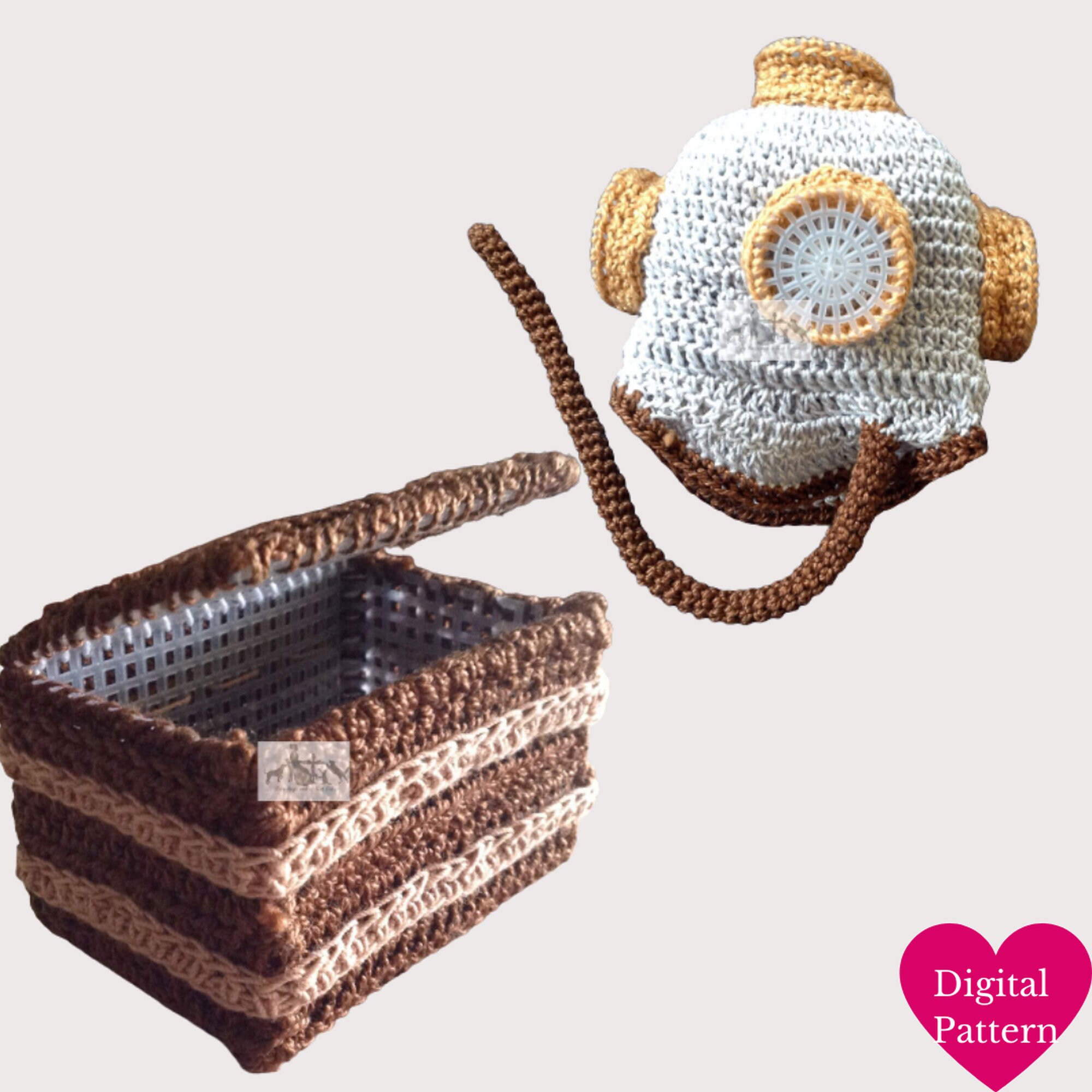 Amigurumi Doll Deep Sea Diver Outfit Crochet PATTERN, Nautical Deep ...