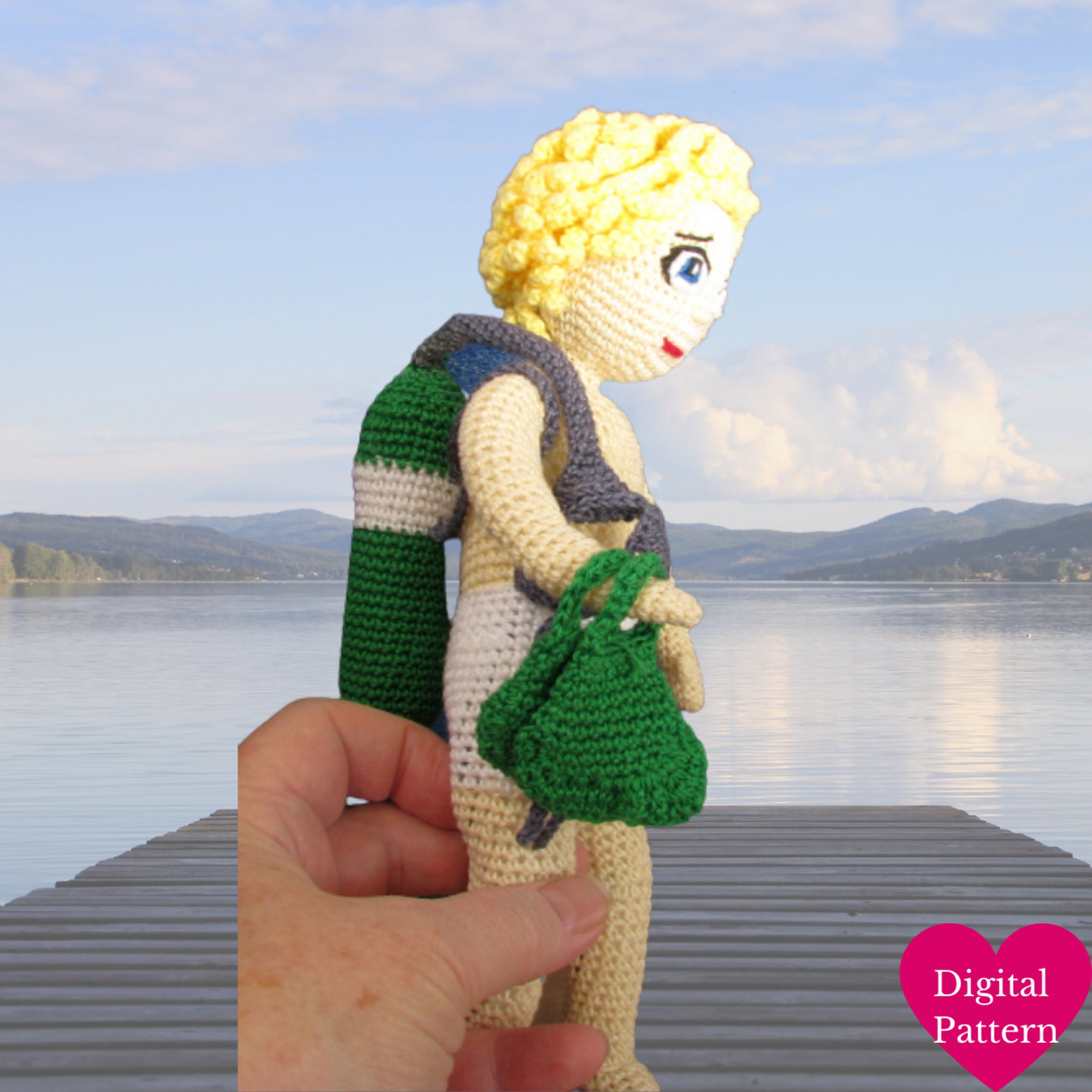 Doll Scuba Diver Play Set, Crocheted PATTERN Scuba Gear Play Set for ...