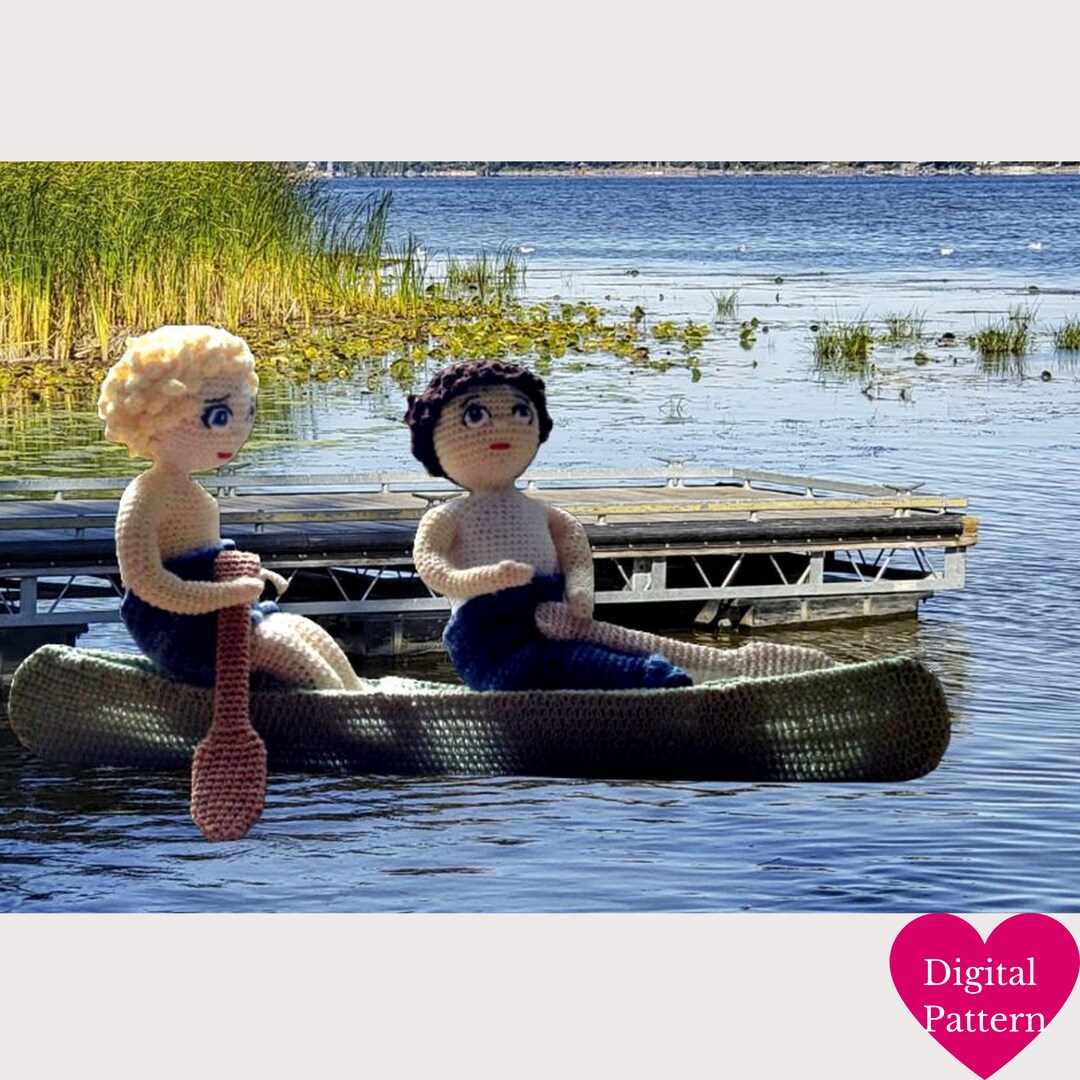 Crochet Doll & Canoe Pattern: Voyageur Play Set (PDF Pattern) - Etsy