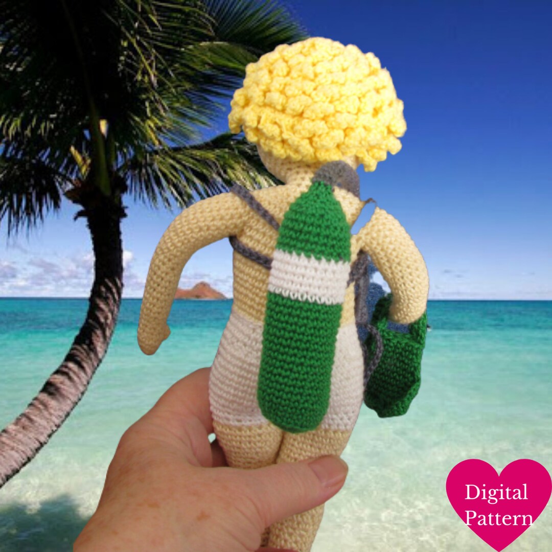 Doll Scuba Diver Play Set, Crocheted PATTERN Scuba Gear Play Set for ...