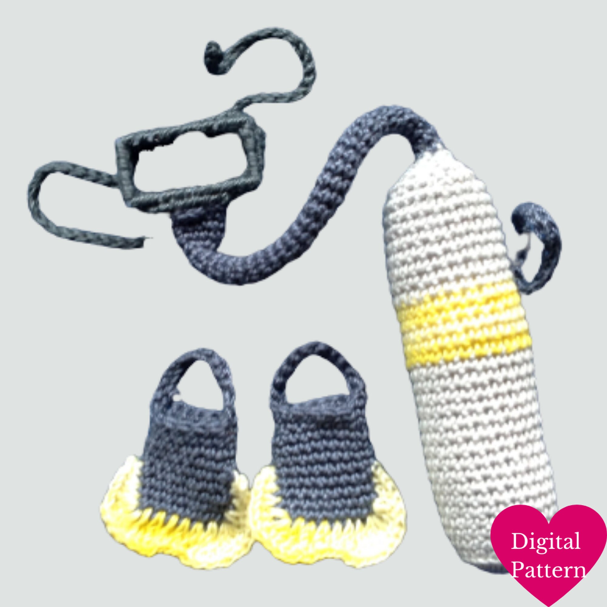Doll Scuba Diver Play Set, Crocheted PATTERN Scuba Gear Play Set for ...