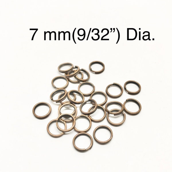 Copper Split Rings - Etsy