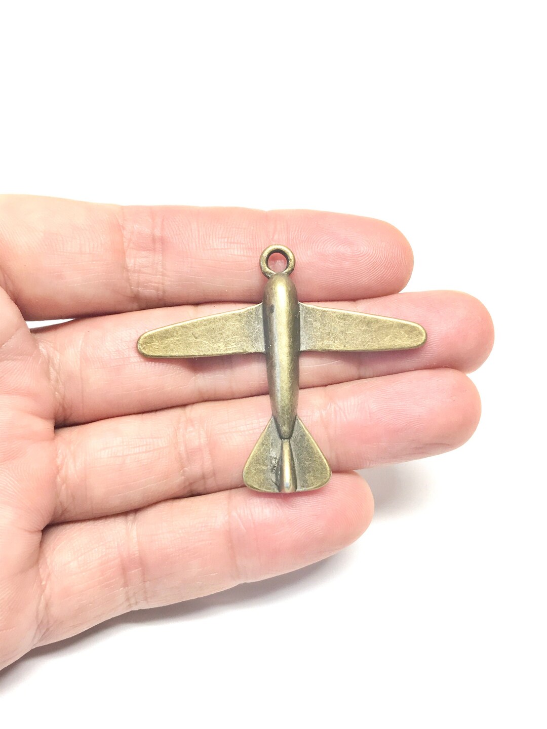 Lage Antique Silver / Bronze Airplane Charm, Airplane Pendant,up to 3 Pcs, 50 X 44 Mm A00386 - Etsy