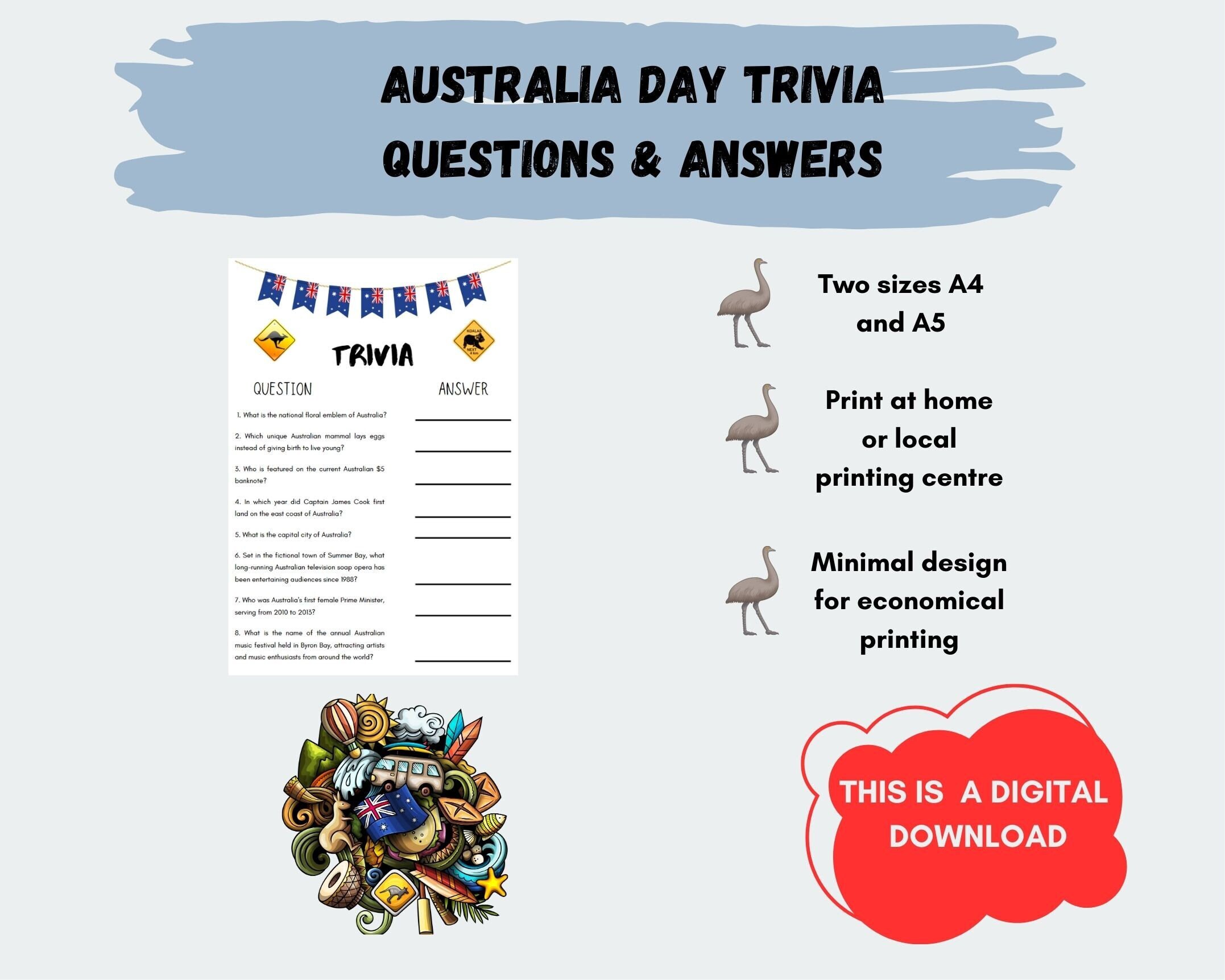 Australia Day, Aussie Day, Party Games, Trivia, Trivia and Facts ...