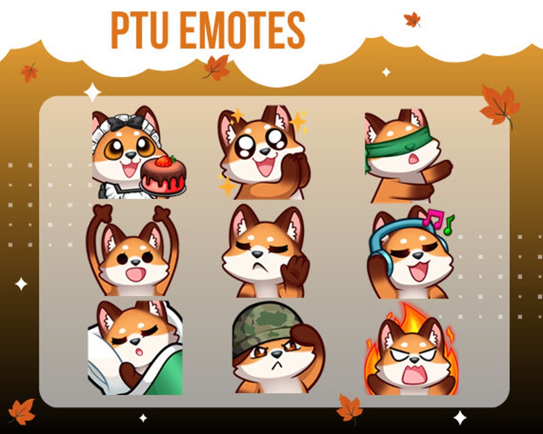 9 Fox Twitch Emotes | Pack 5 - Etsy