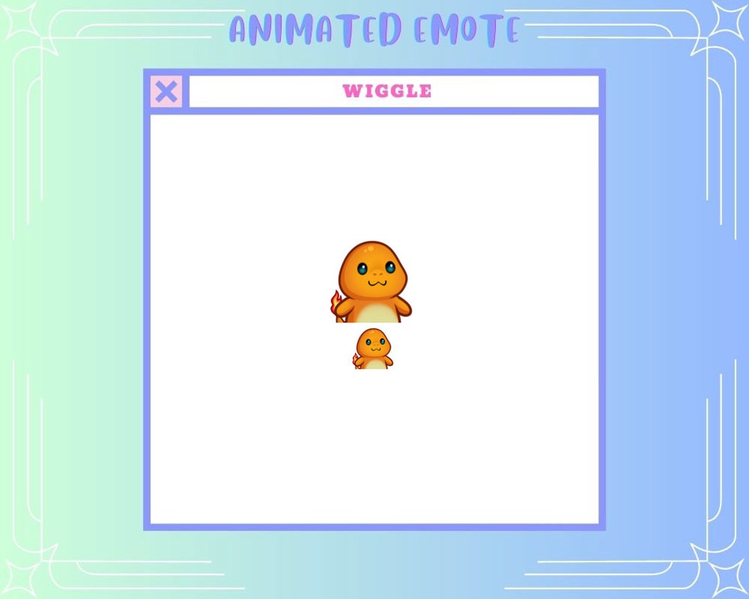 Animated Wiggle Emote | Charmander Pokemon - Etsy