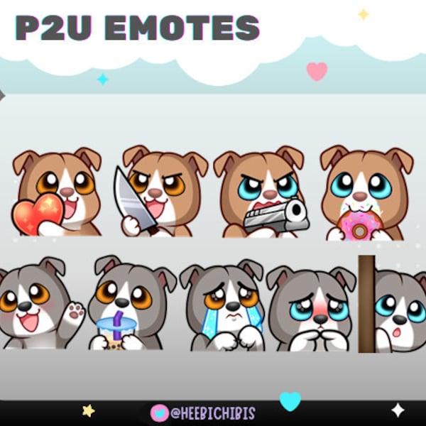 Bulldog Twitch Emotes - Etsy