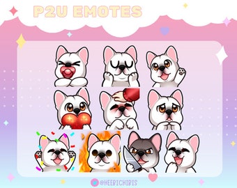Frenchie Emotes Bundle, French Bulldog Emotes, Frenchie Emote Twitch ...