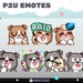 16 Pitbull Twitch Emotes in 2 Colors | Pack 1 - Etsy