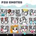 25 Blue Merle Border Collie Twitch Emotes in 2 Eye Colors | Pack 1 - Etsy
