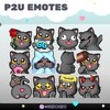19 Floppy Gray White Bunny Twitch Emotes in 2 Eye Colors Pack 1 - Etsy