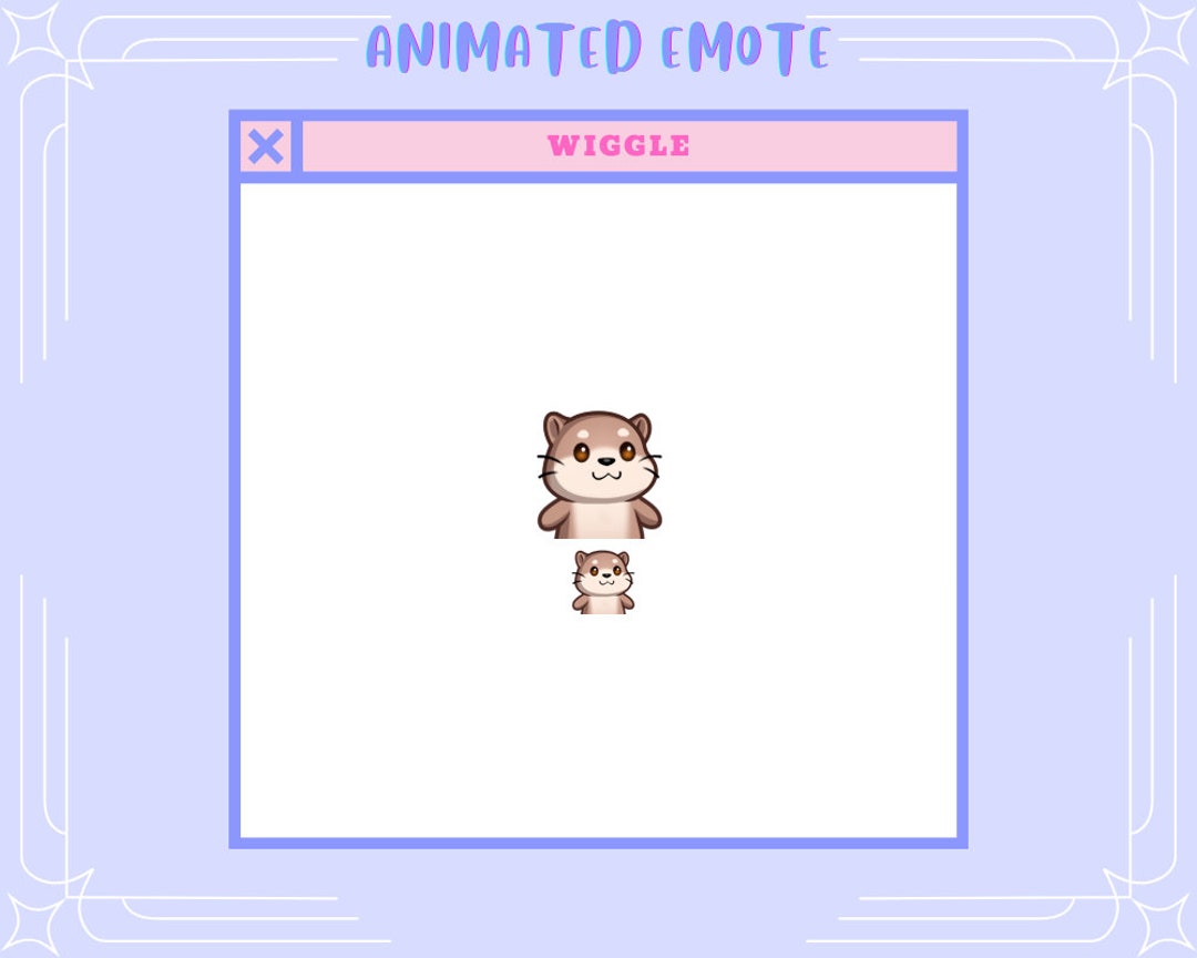 Animated Wiggle Emote | Otter Gif - Etsy