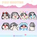 19 Floppy Gray White Bunny Twitch Emotes in 2 Eye Colors Pack 1 - Etsy