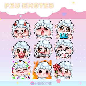 17 Sheep Twitch Emotes - Pack 1 - Etsy