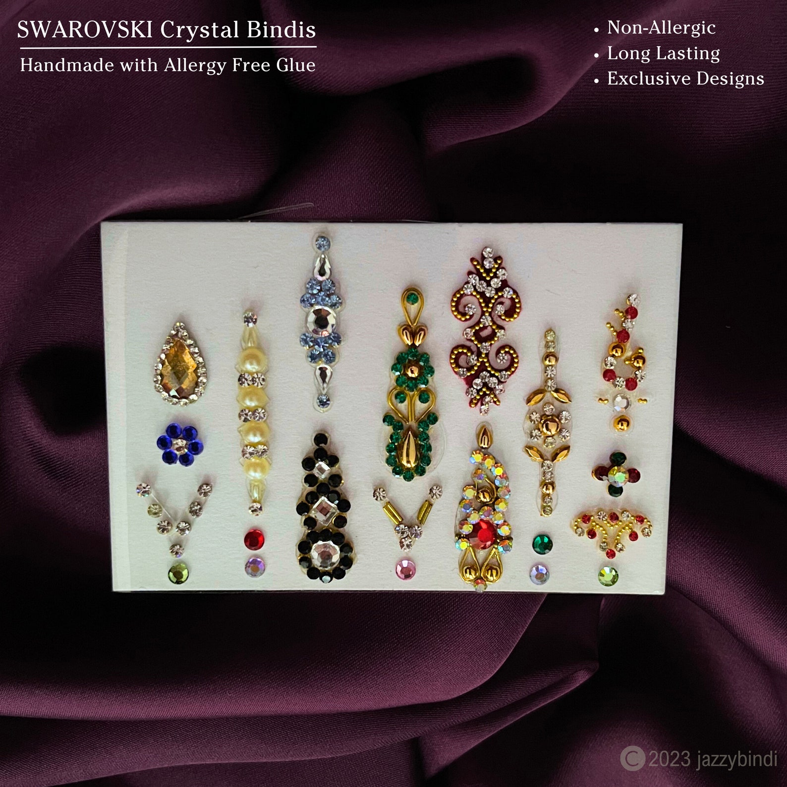 Swarovski Crystal Bindi Multipack / Swarovski Crystal Bridal Face Gems ...
