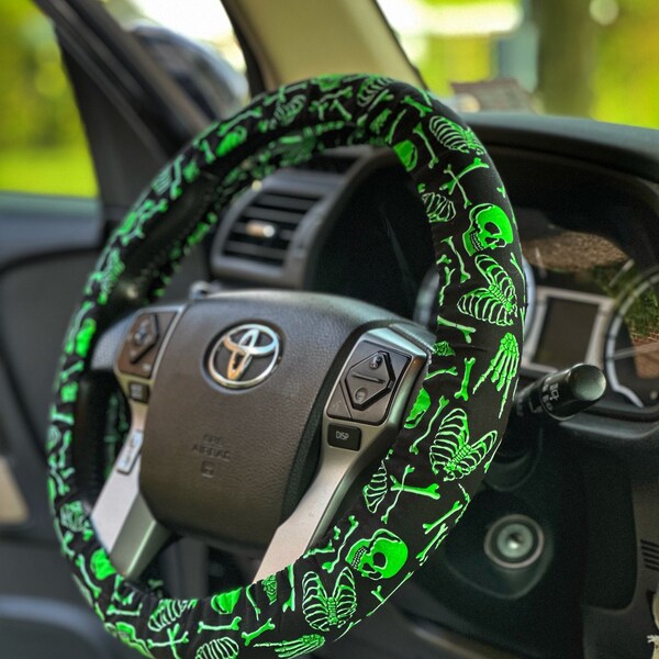 Skull Steering Wheel Cover - Etsy