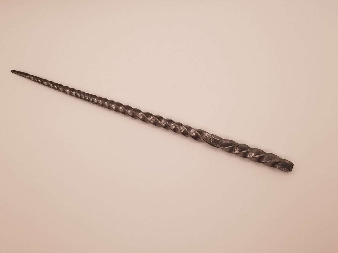 Hand Forged Iron Wand - Etsy