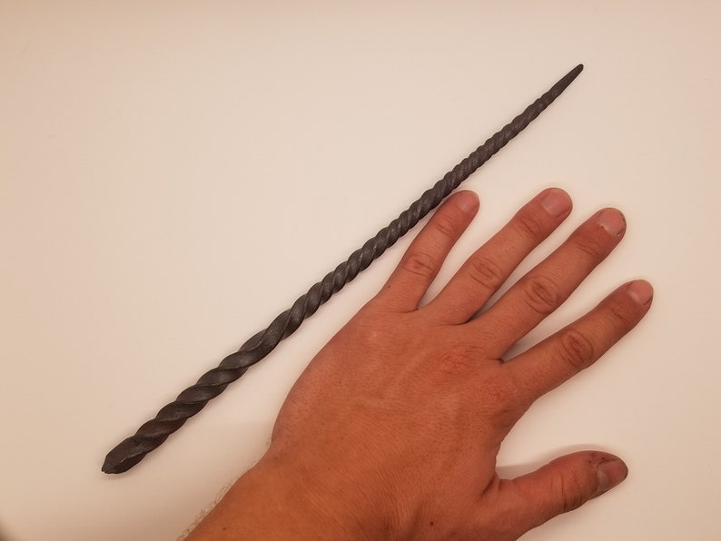 Hand Forged Iron Wand - Etsy