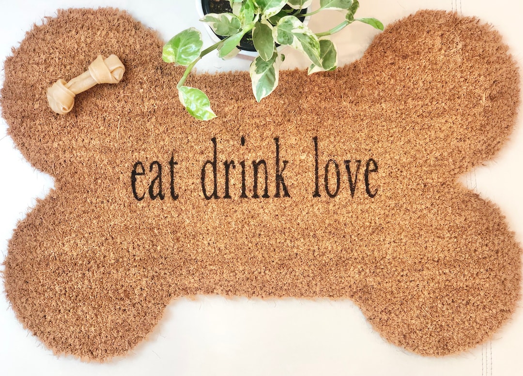 Dog Mat Coir Placemat Dog Pet - Etsy