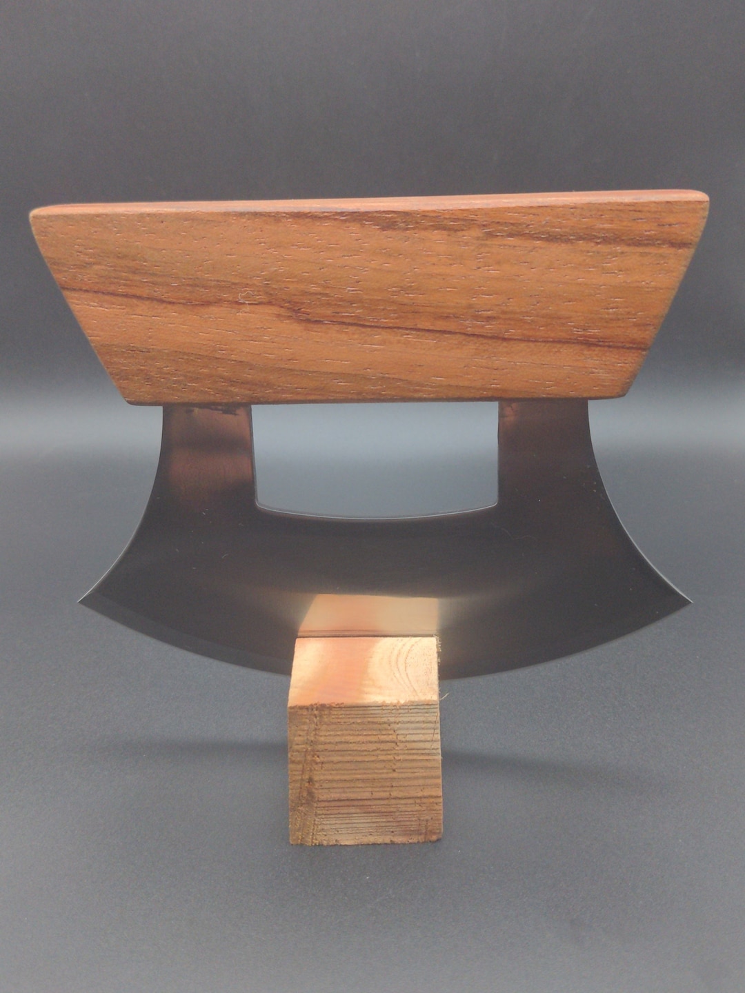 Ulu Knife. Alaskan Ulu Chopping Blade. Handmade Handle. Kitchen Knife ...