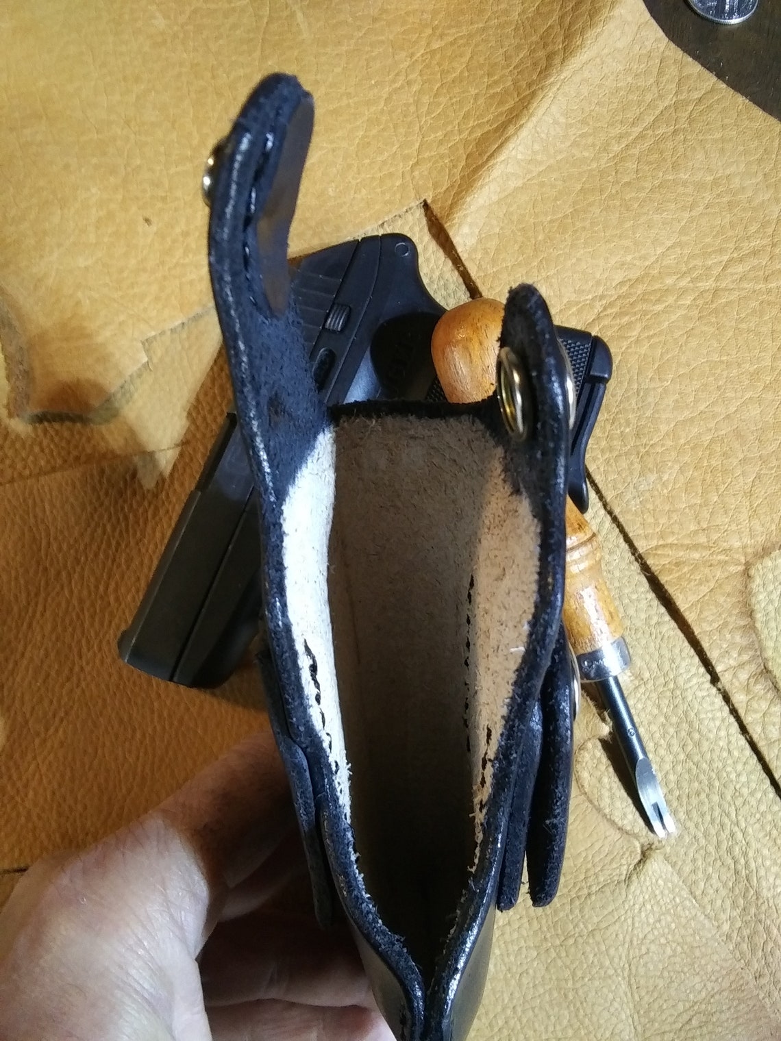 Ruger LCP Cross Draw Driving Holster Leather Thumb Break - Etsy