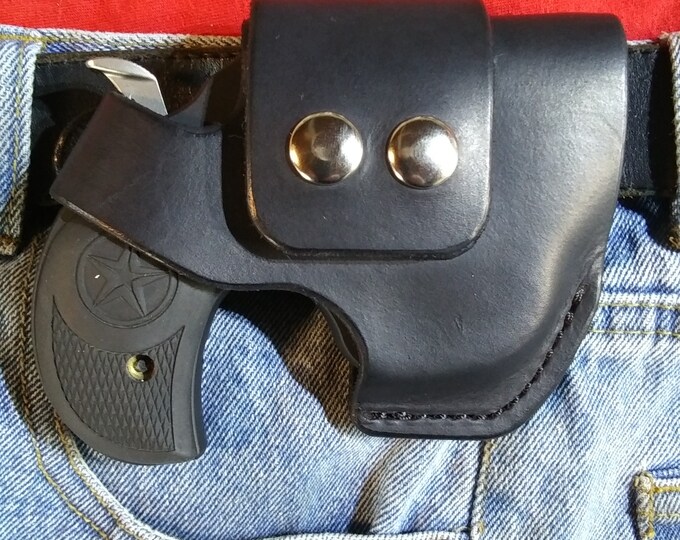 Bond Arms Stinger, Cross Draw Driving Holster, Leather Thumb Break ...