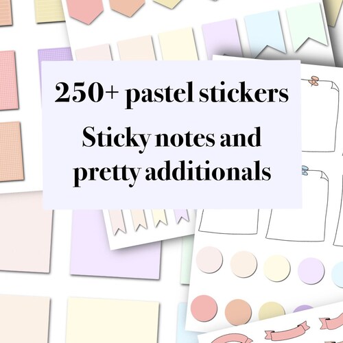 Planner Stickers Goodnotes Sticky Notes Digital Sticky - Etsy