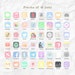 Cute Pastel Ios 14 App Icons, Hand Drawn Ios 14 Icons, Doodle Style ...