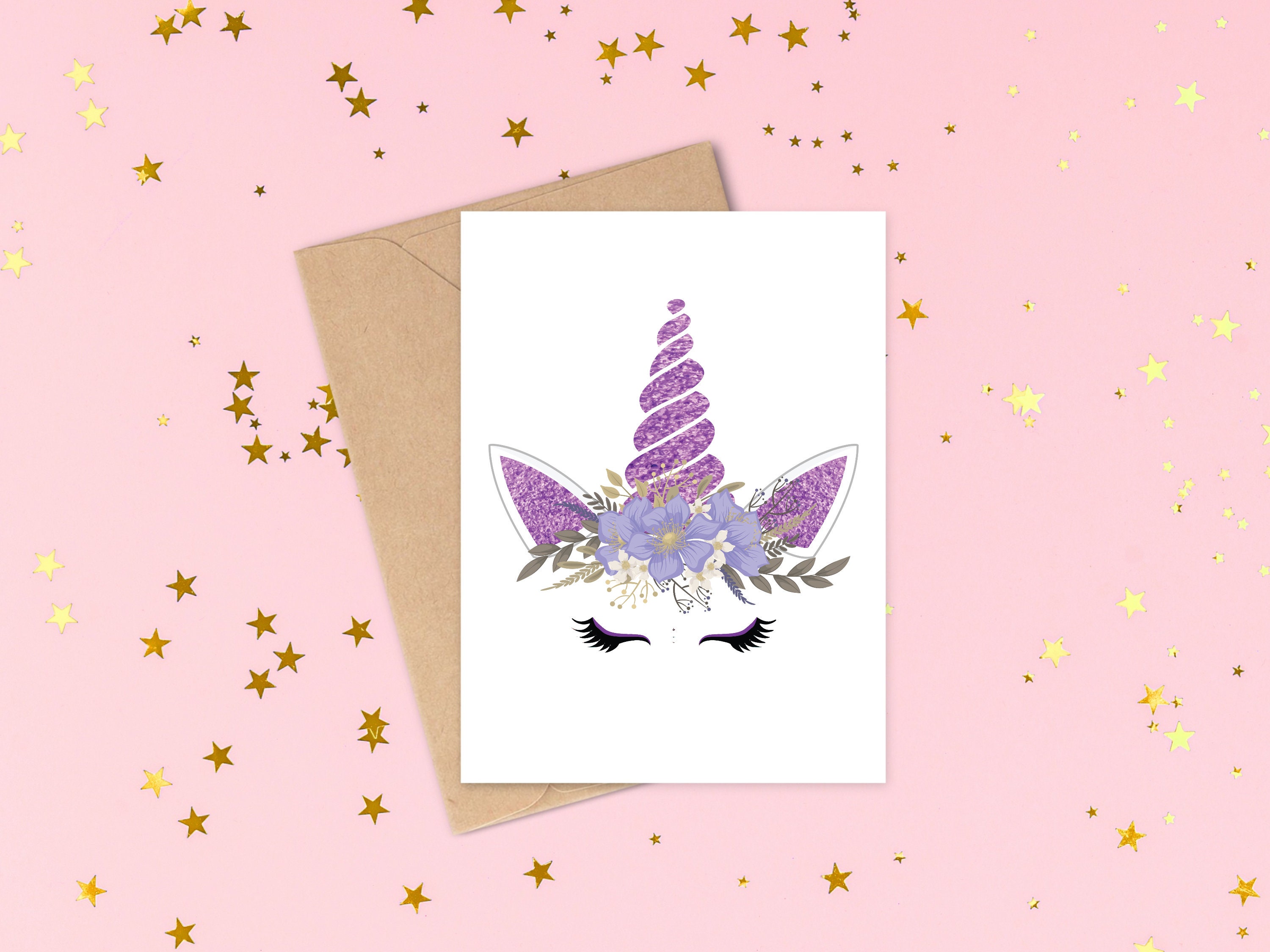 Purple Glitter Unicorn Unicorn Clip Art Unicorn PNG Glitter - Etsy