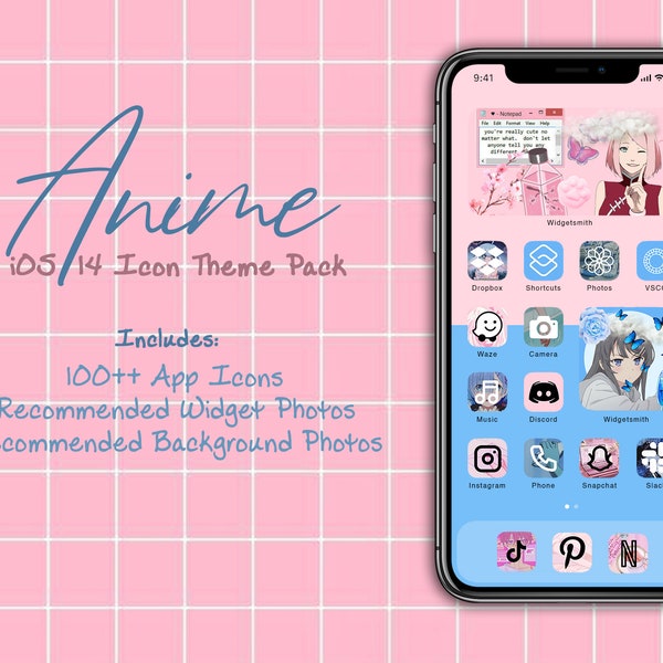 Ios 14 Anime Icons - Etsy
