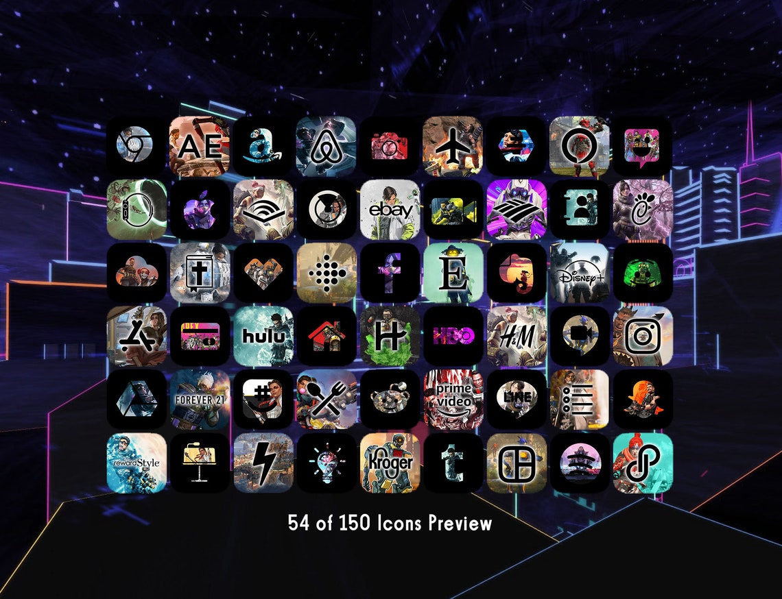 Apex Legends App Icons Apex Legends Heirloom Icons Wraith | Etsy