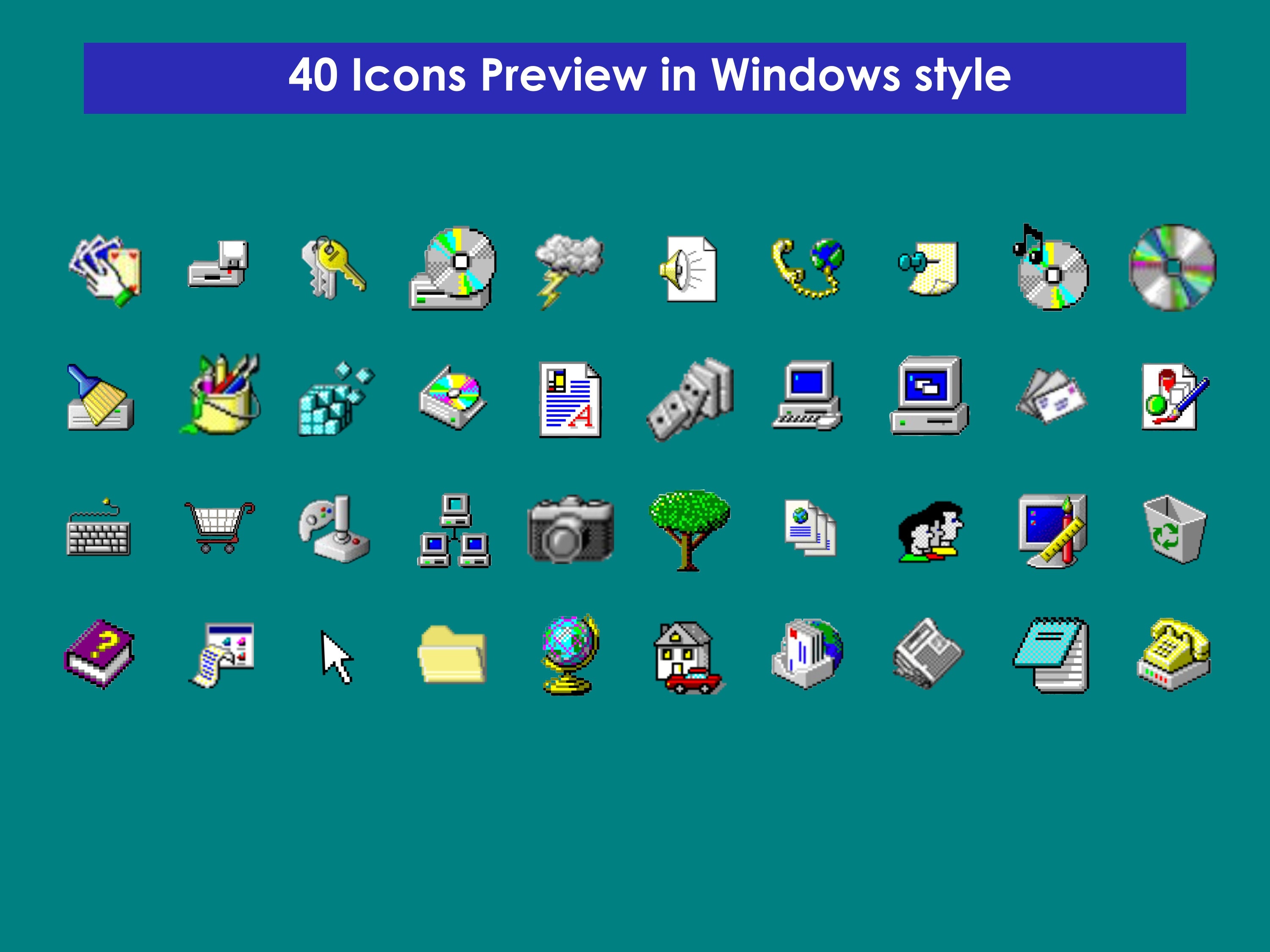 Windows95 Ios 14 Icons Ios 14 Widget Covers Ios 14 Icon - Etsy