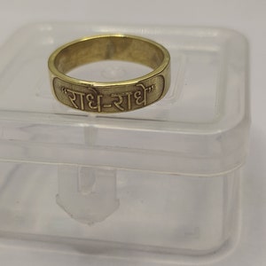 Mahamantra Hare Krishna Ring, Mahamantra Holy Names, Pure Silver Ring ...