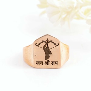 Custom Signet Ram Ring, Engraving Signet Ring, Custom Ring, Spiritual ...