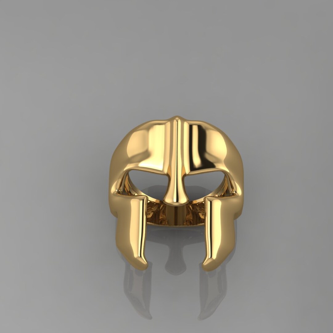 Silver MF DOOM Ring, Steel DR Doom Ring, Villain Mask Ring for Men, Men ...