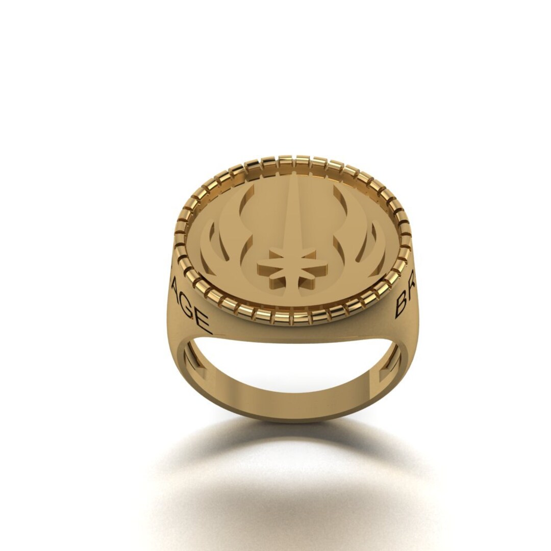 Jedi Master Noah Silver Man Ring, Star Wars Silver Men's Ring, Young ...