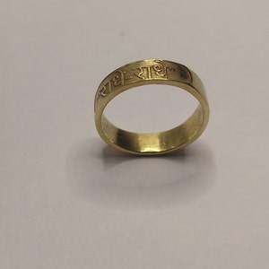 Mahamantra Hare Krishna Ring, Mahamantra Holy Names, Pure Silver Ring ...