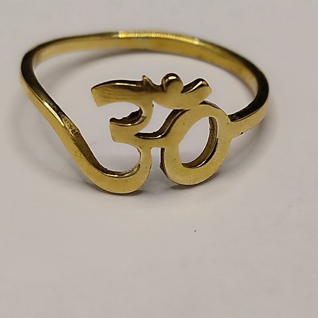 925 Sterling Silver Om Ring, Protection Ring, Shiva Om Ring, Yoga Ring ...