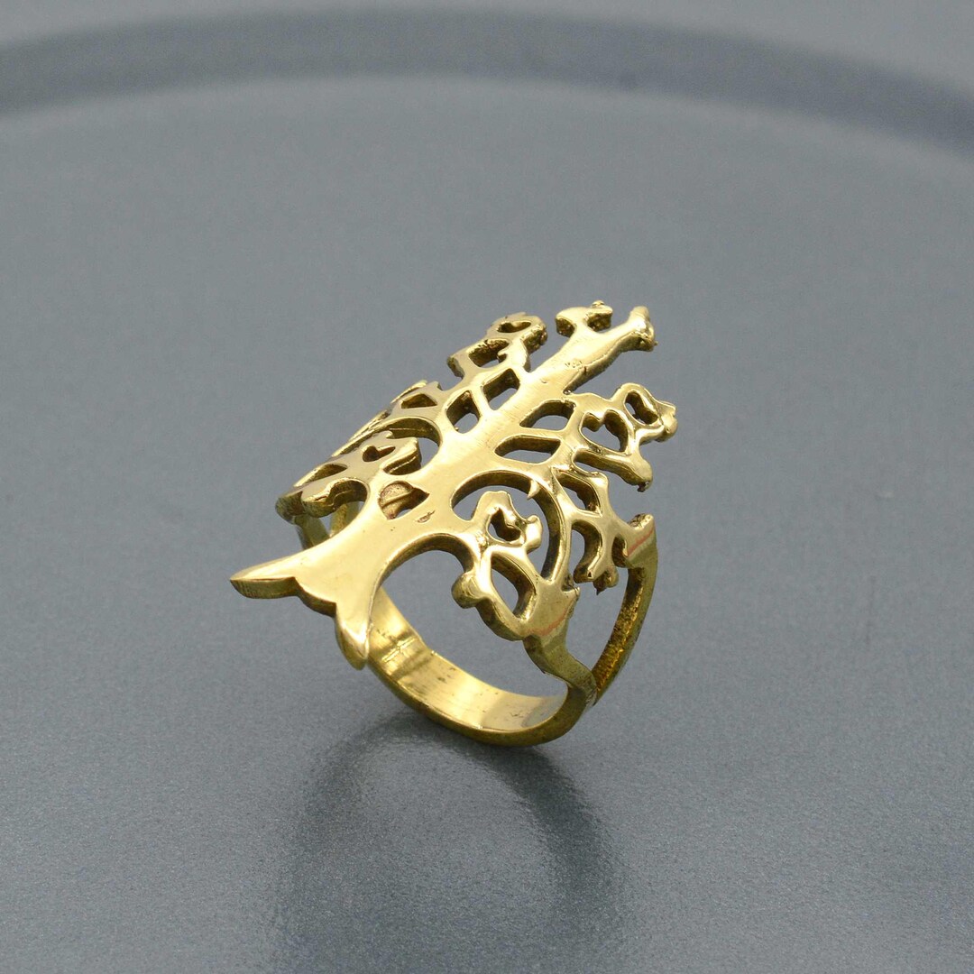 Sterling Silver Tree of Life Ring: Engraved Filigree Jewelry - Etsy