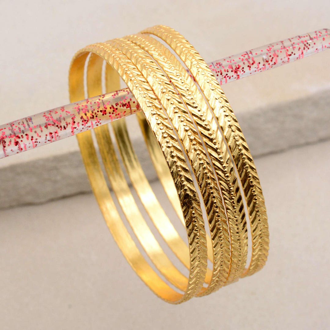18k/14k Gold Stacking Bangle, Statement Gold Bangle, Gold Filled Bangle ...